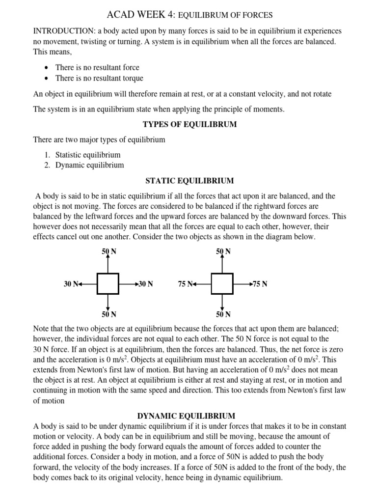 Phy SS2 Acad Week 4 | PDF | Force | Physical Quantities