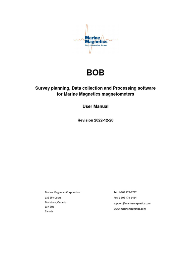 BOB Manual | PDF | Magnetometer | Backup