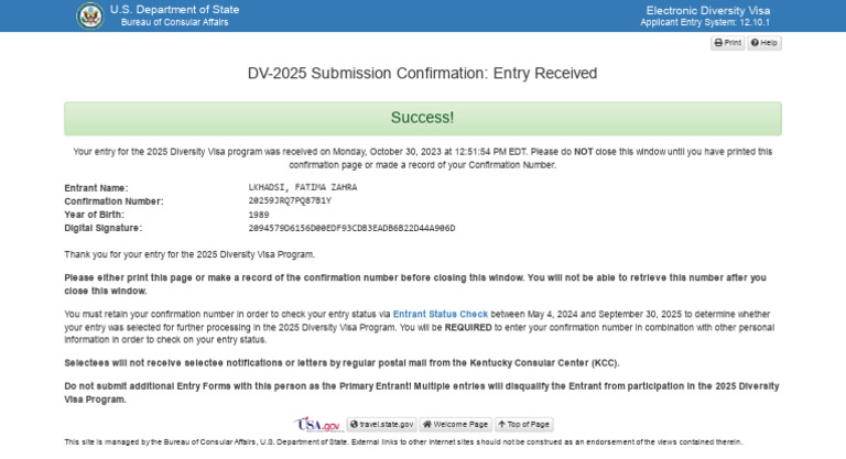 Electronic Diversity Visa Program | PDF | Travel Visa