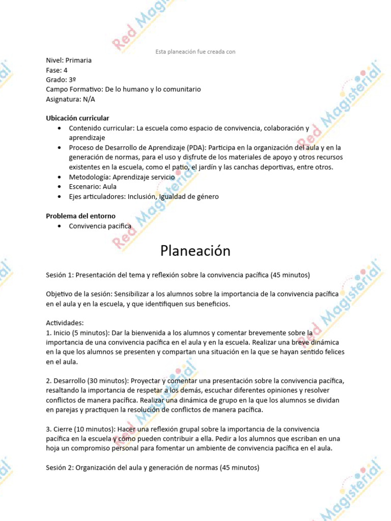 Convivencia Pacifica Pdf Salón De Clases Cuestionario