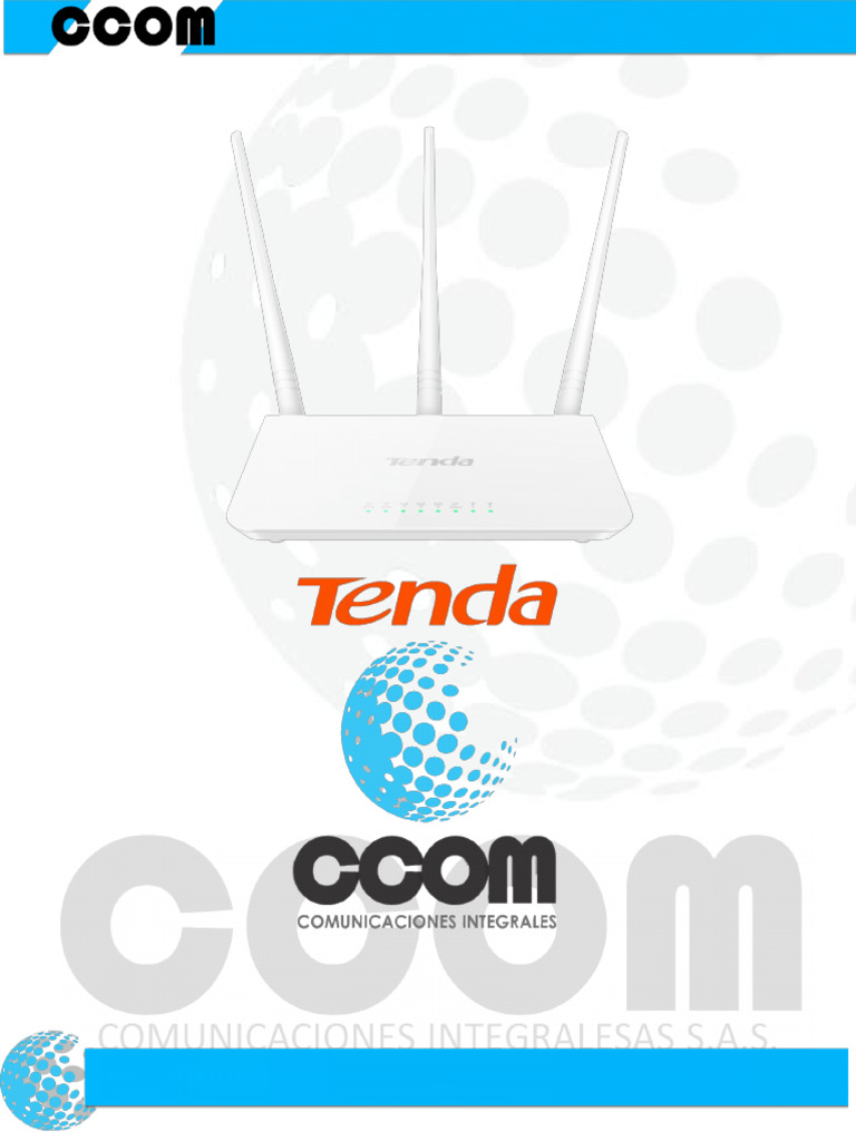 Configura Tu Router Tenda F3 CCOM | PDF | Wifi | Enrutador (Computación)