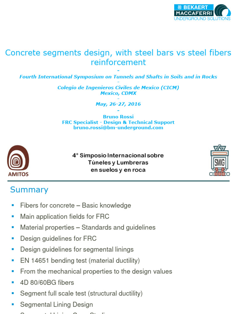 Fiber-Reinforced Concrete Segmental Lining Design - Mexico ...