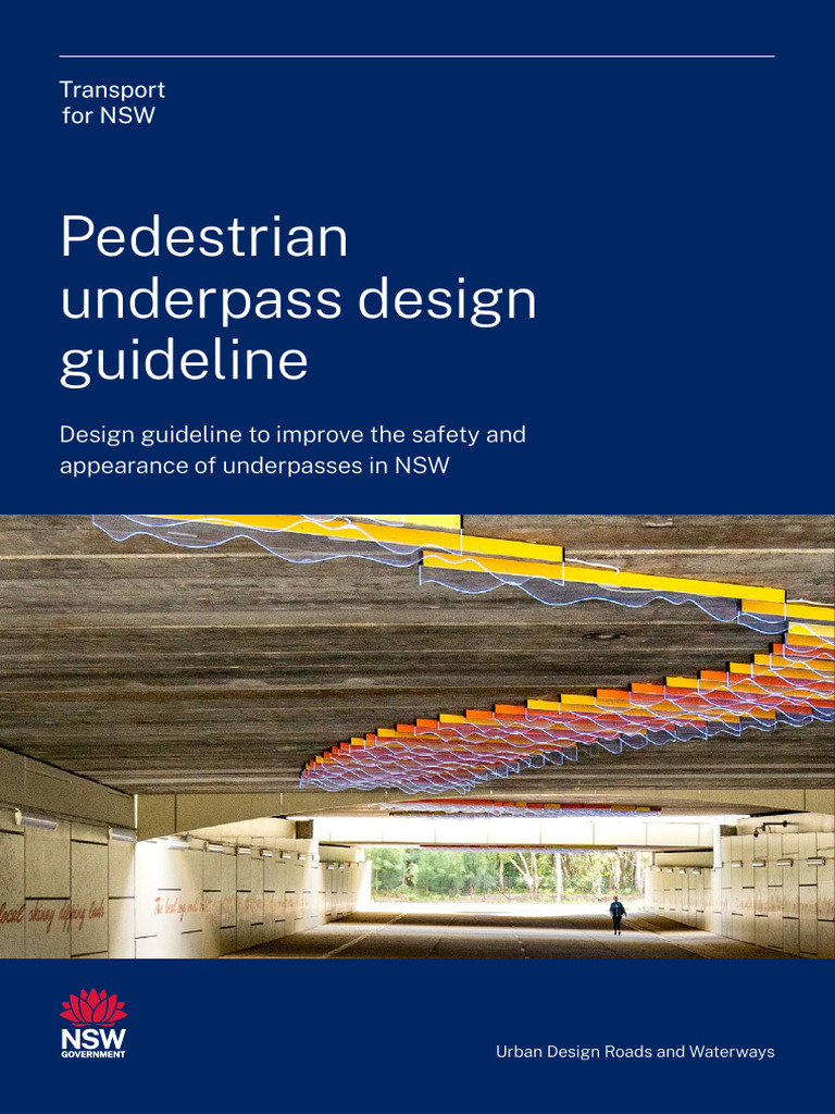 Pedestrian Underpass Guideline | PDF | Road | Tunnel