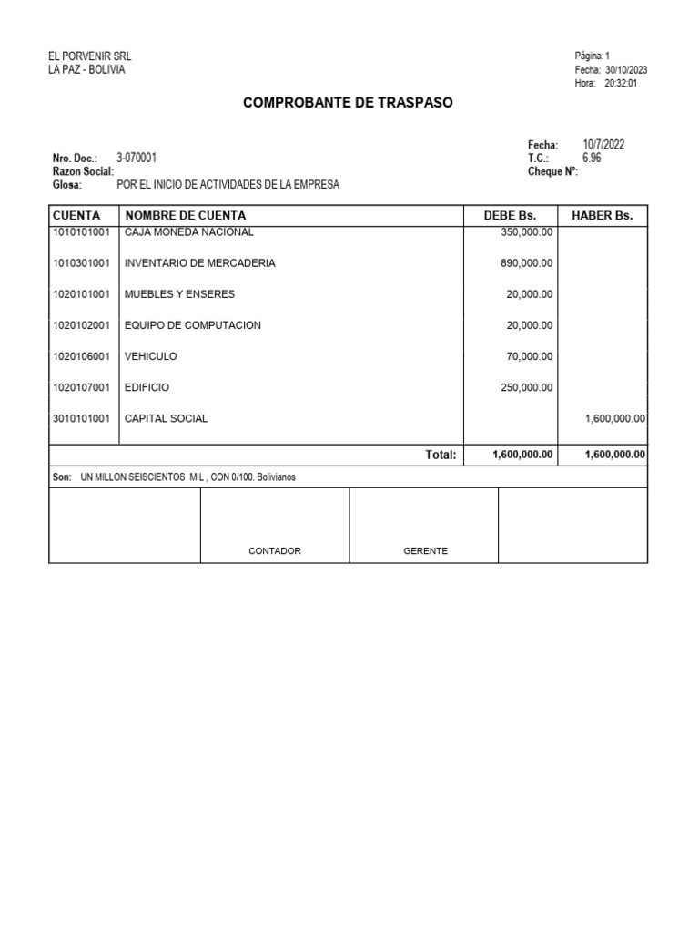 COMPROBANTES | PDF | Bolivia | Bancos