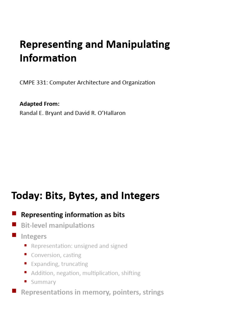 02-03-Bits-Ints (32423332) | PDF | Integer (Computer Science) | Pointer ... 02-03-Bits-Ints (32423332) | PDF | Integer (Computer Science) | Pointer ...