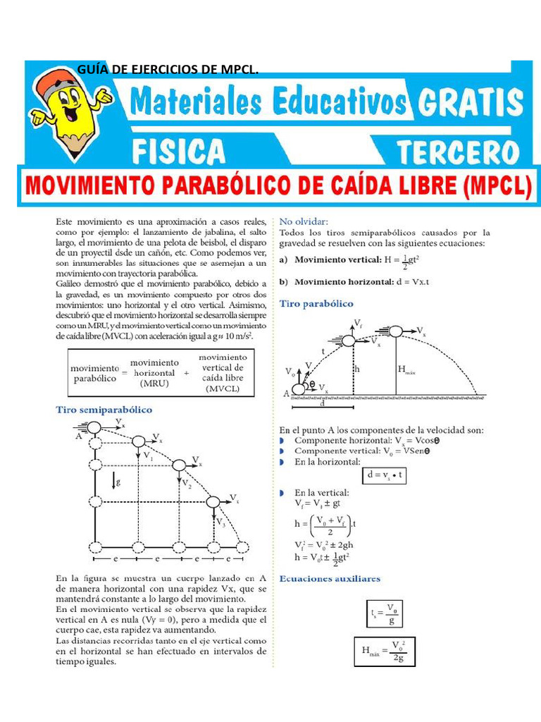 Guía de Ejercicios de MPCL | PDF | Velocidad