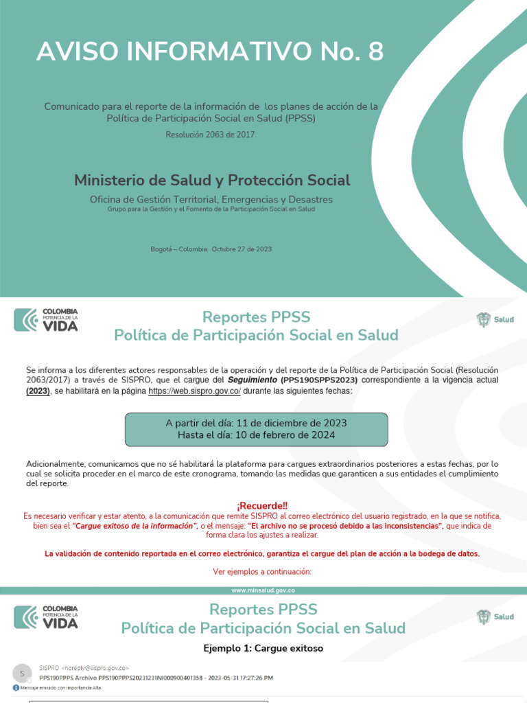 Aviso Informativo 8. 27de Octubre | PDF | Informática