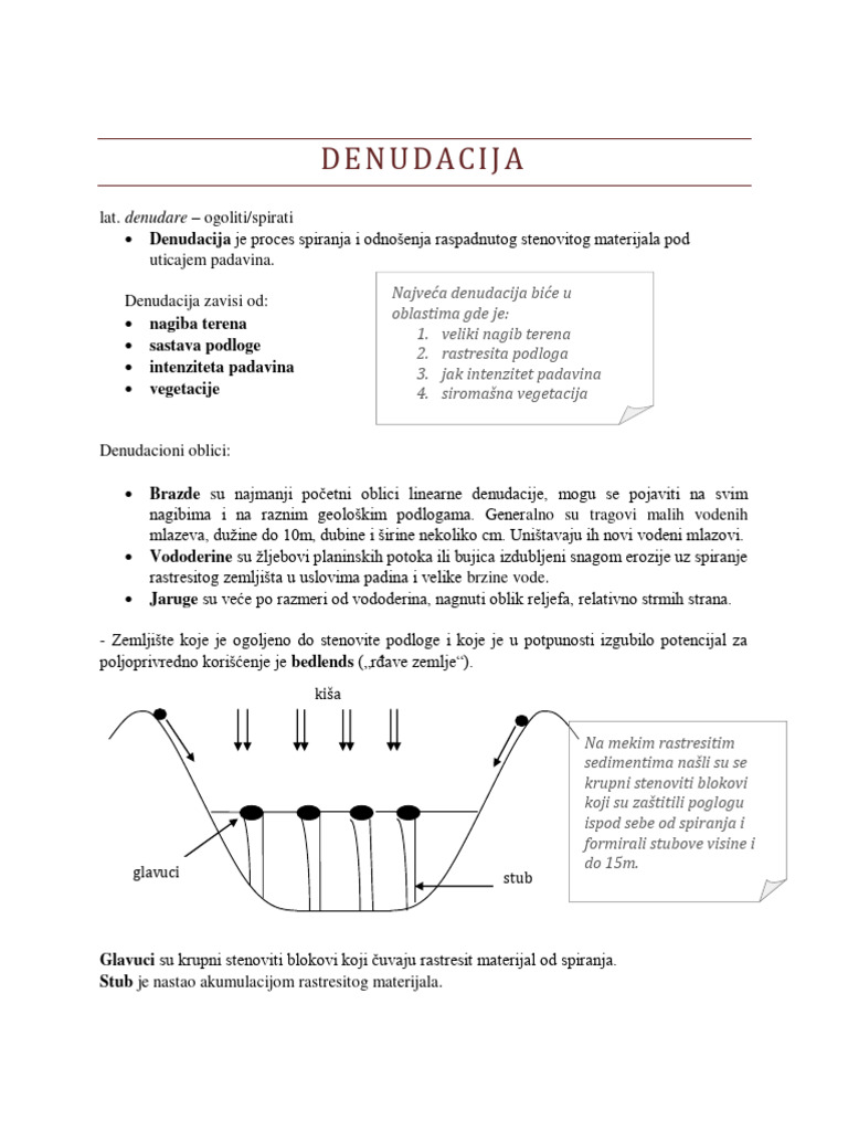 Denudacija | PDF