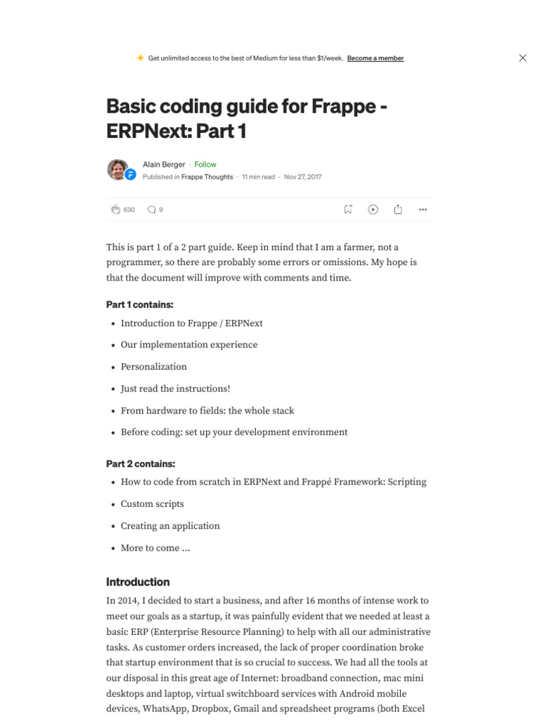 Basic Coding Guide For Frappe - ERPNext | PDF | Operating System | Virtual Machine