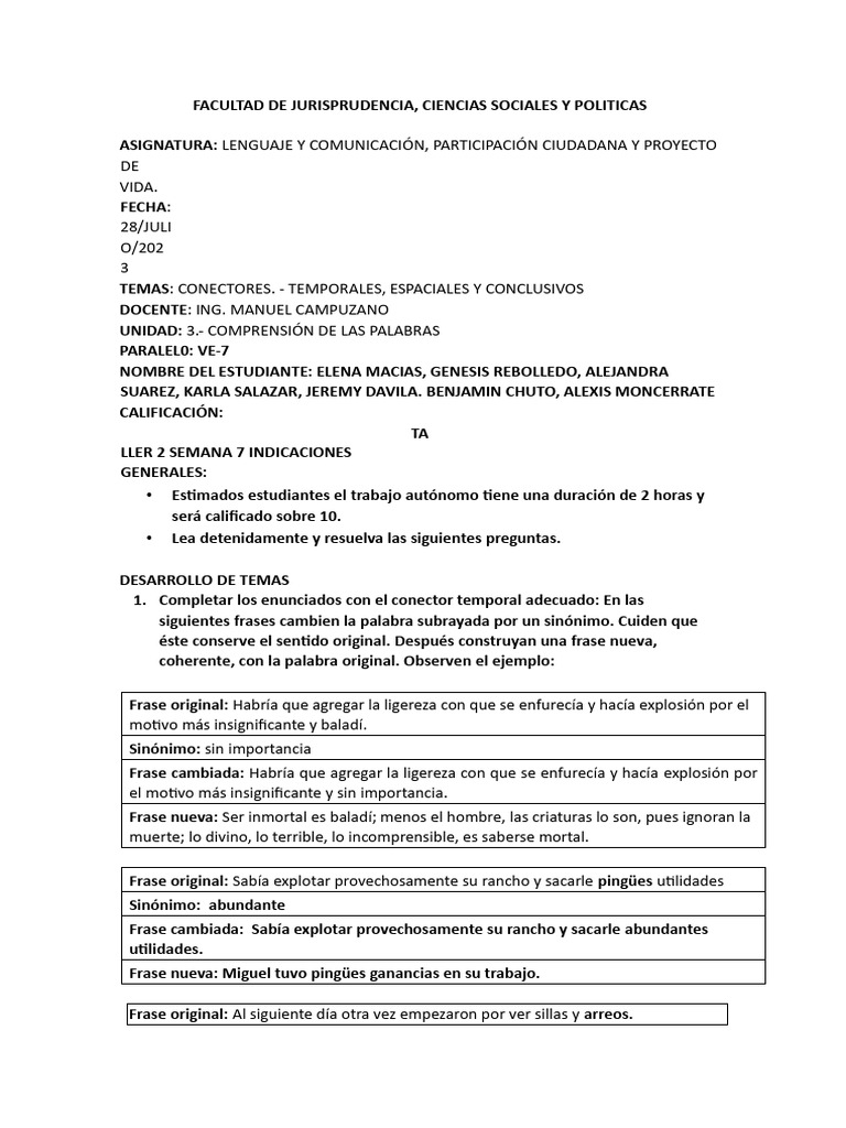 Taller-Ua-Clase 2-S7 | PDF