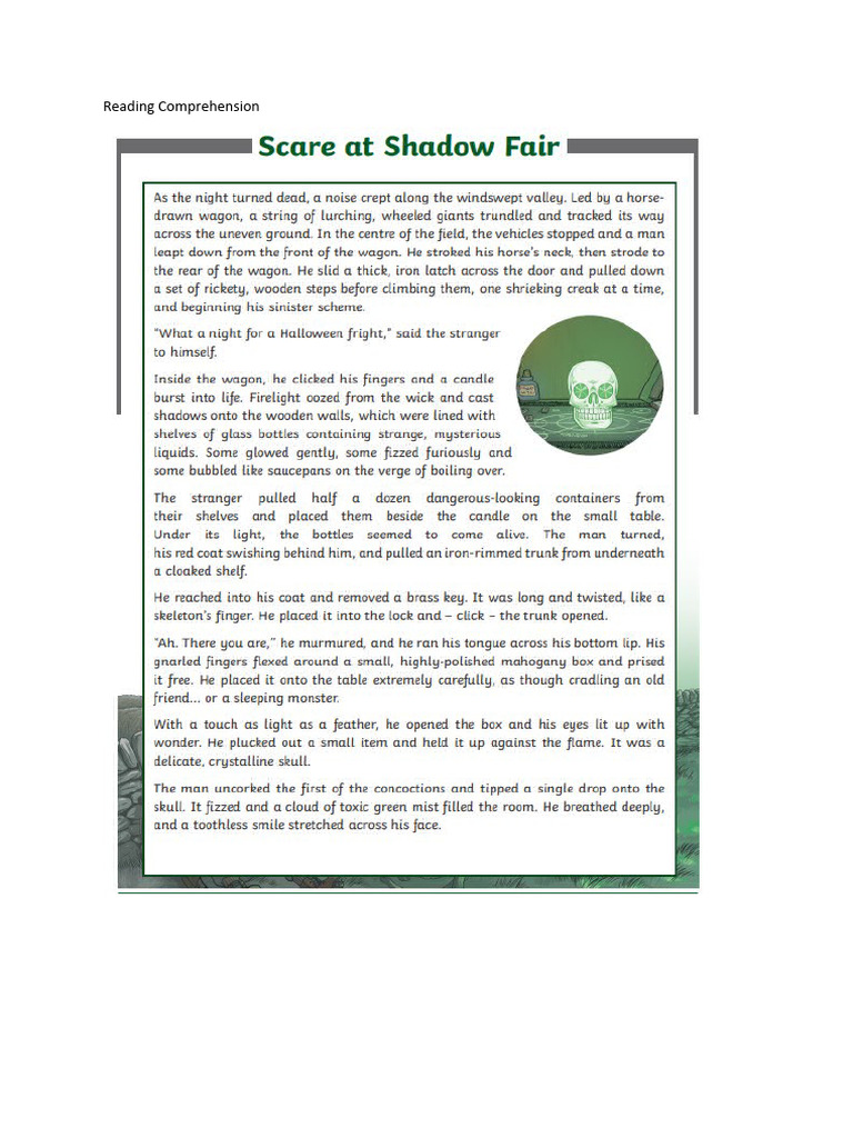 Reading Comprehension Scare at Shadow Fair | PDF