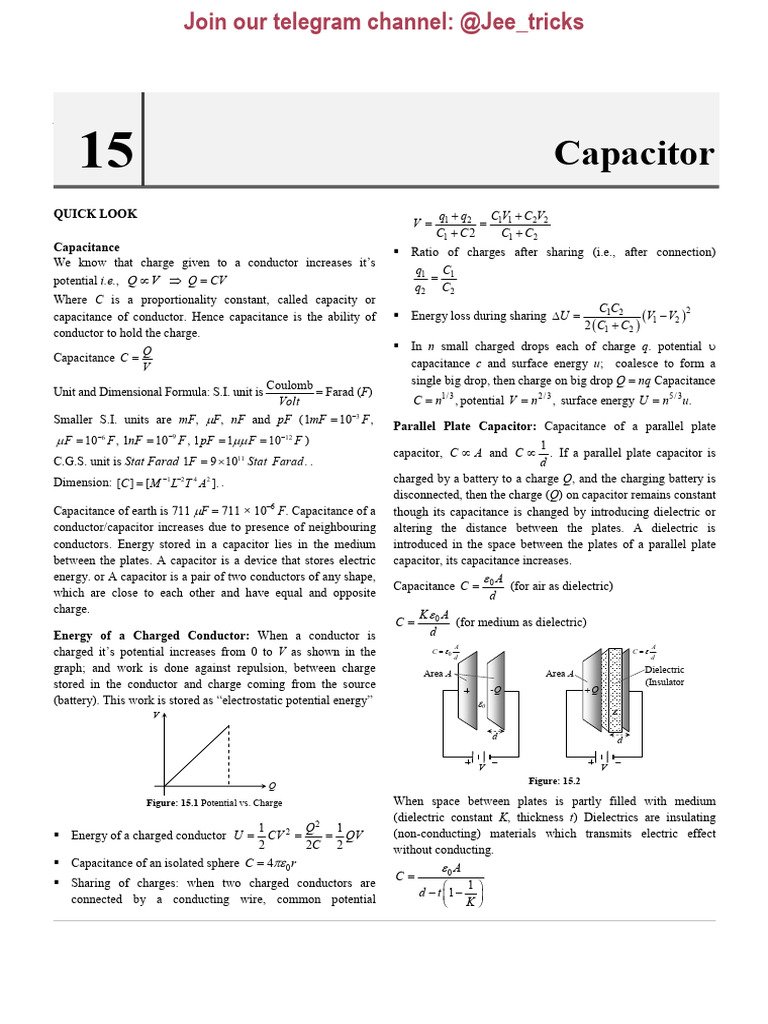 Capacitor | PDF | Capacitance | Capacitor