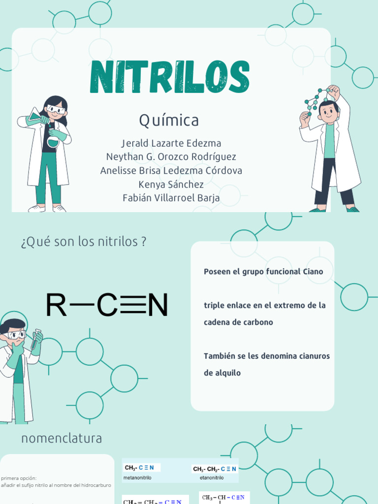 Nitrilos | PDF | Química | Compuestos químicos