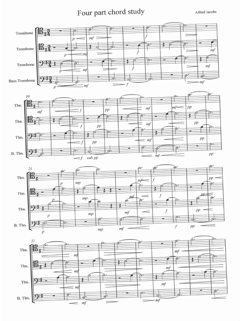 Four Part Chord Study G | PDF