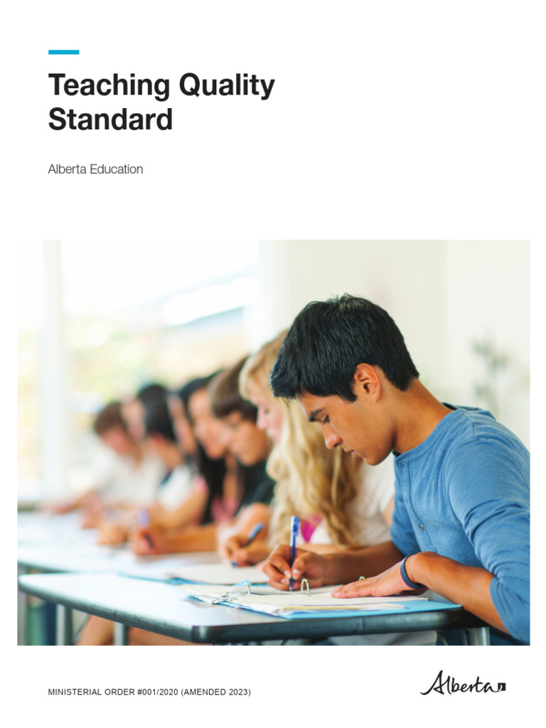 Alberta Teaching Quality Standard 2023 | PDF | Learning | Teachers