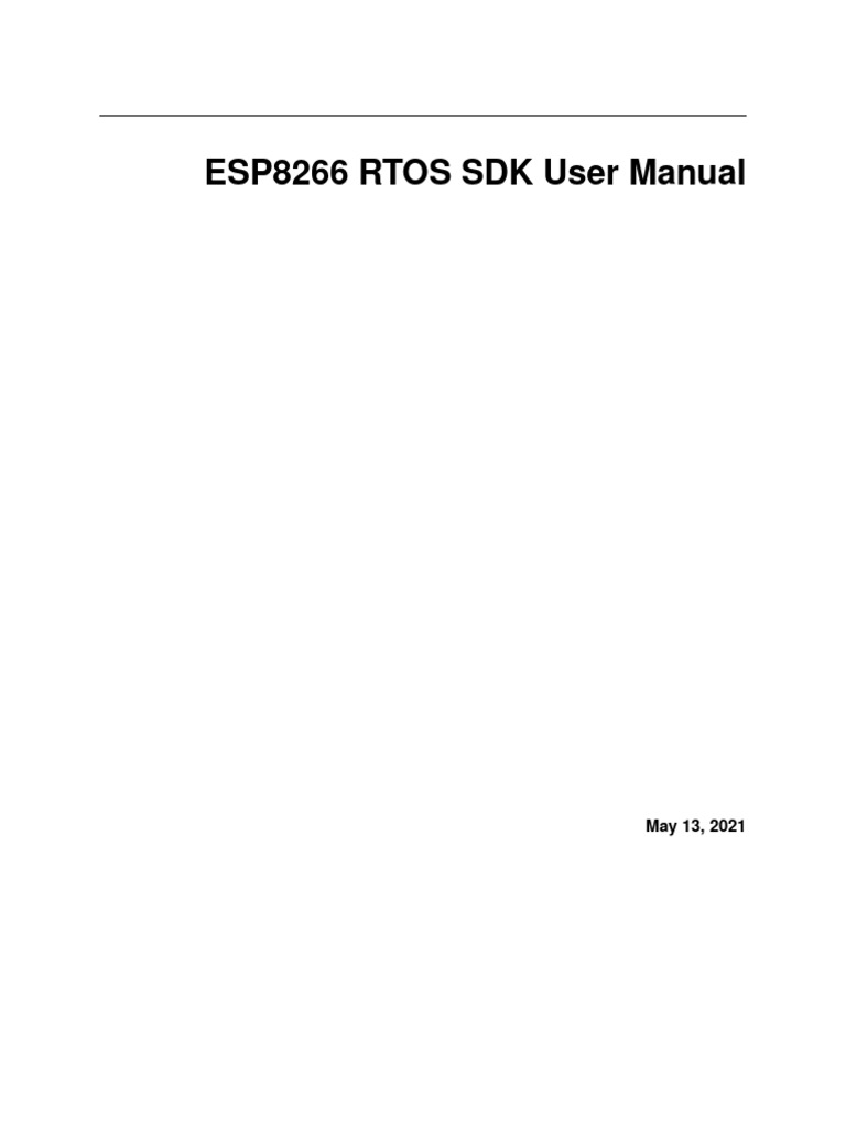 Espressif Docs Readthedocs Hosted Com Esp8266 Rtos Sdk En Release V33 Pdf Integrated