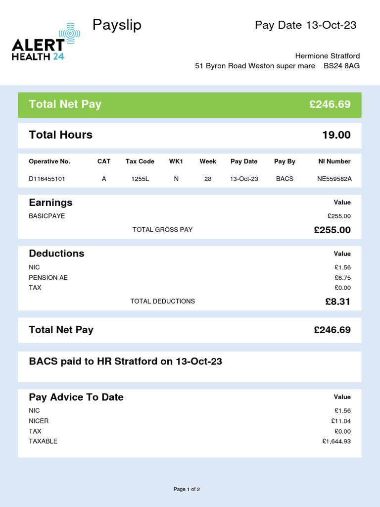 Ess Payslip - PHP 3 | PDF | Economies | Personal Finance