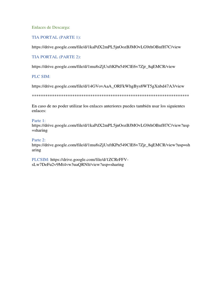 Enlaces de Descarga | PDF