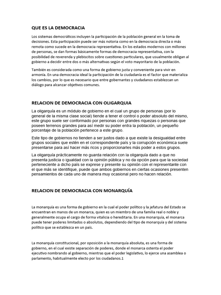 Exposicion de Filosofia 3 | PDF | Monarquía | Democracia