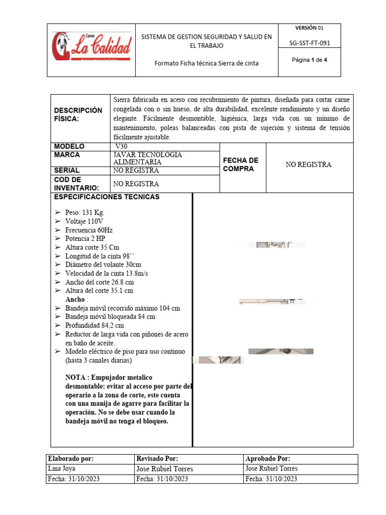 SG SST FT 091 Ficha Tecnica Sierra | PDF | Agua SG SST FT 091 Ficha Tecnica Sierra | PDF | Agua
