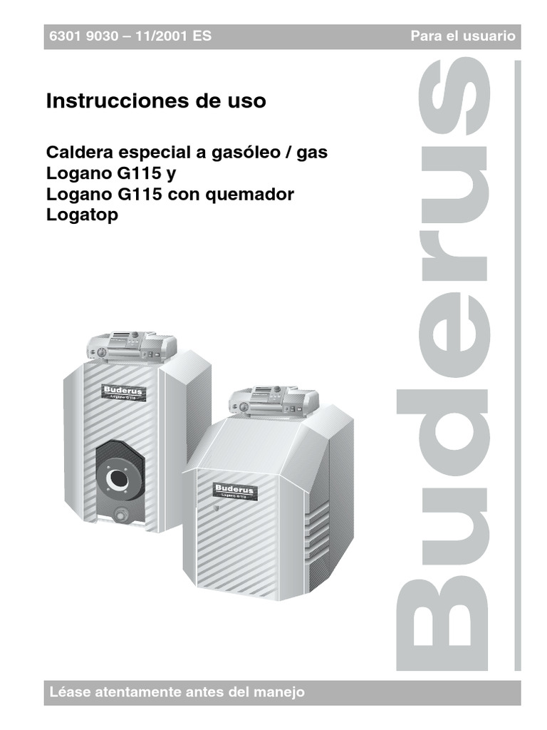 Logano g115 | PDF | Calor | Aislamiento térmico