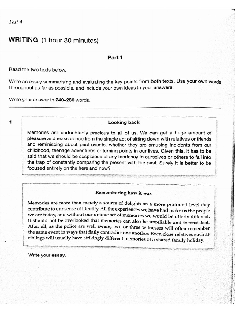 CPE - Writing Mock 1 2018-2 | PDF