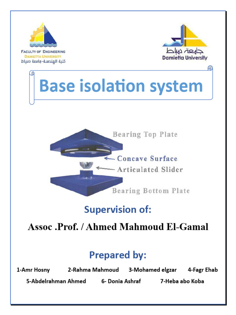 Base Isolation System: Supervision of | PDF | Friction | Earthquake Engineering