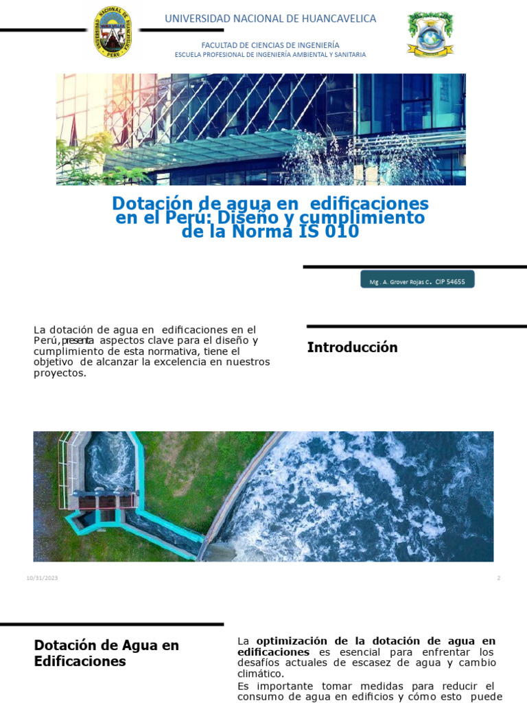 Clase 04 - DOTACION DE AGUA | PDF | Agua | Sustentabilidad