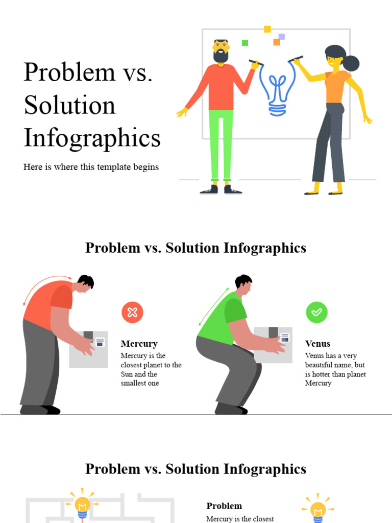 Problem vs. Solution Infographics by Slidesgo | PDF | Planets | Planets ...