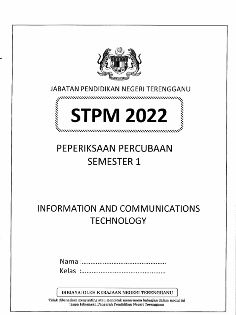Stpm2022 s1 Ict | PDF