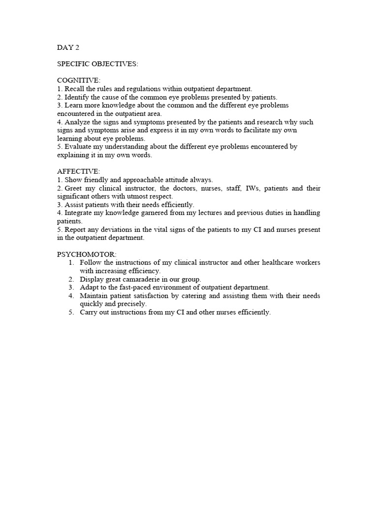 Goso Opd Day 2 | PDF