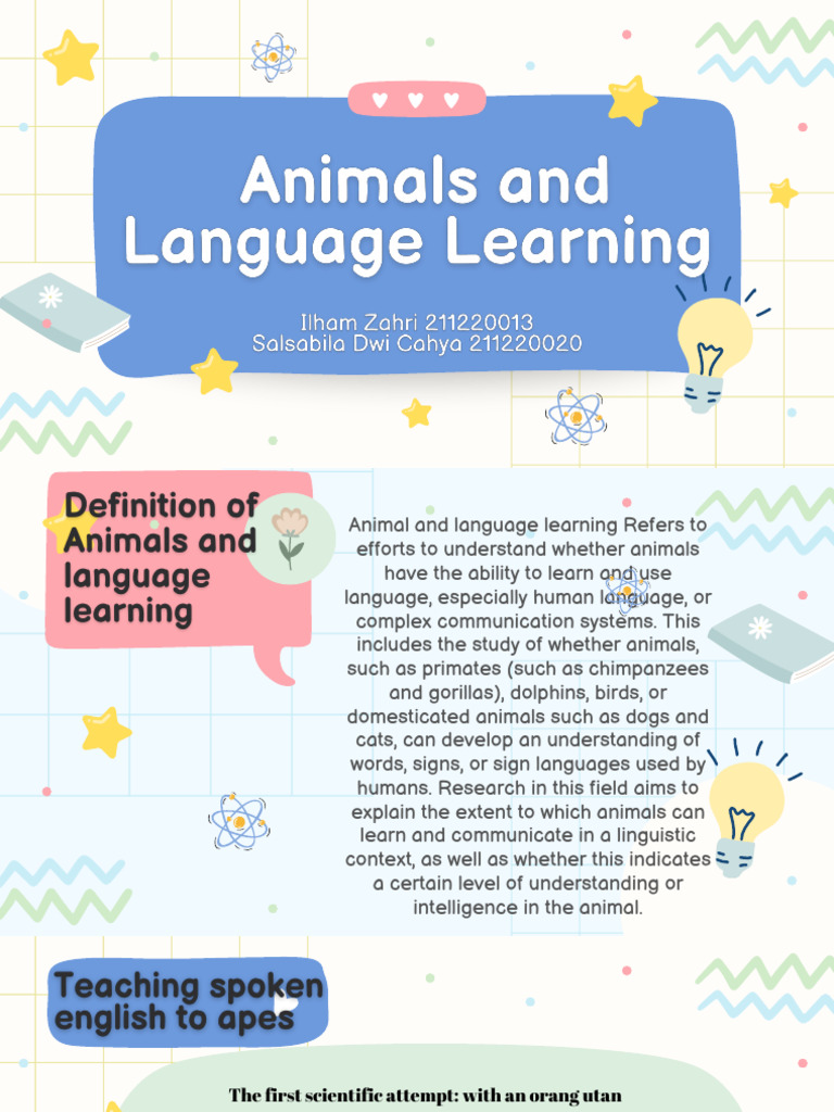 Animals and Language Learning | PDF | Chimpanzee | Communication
