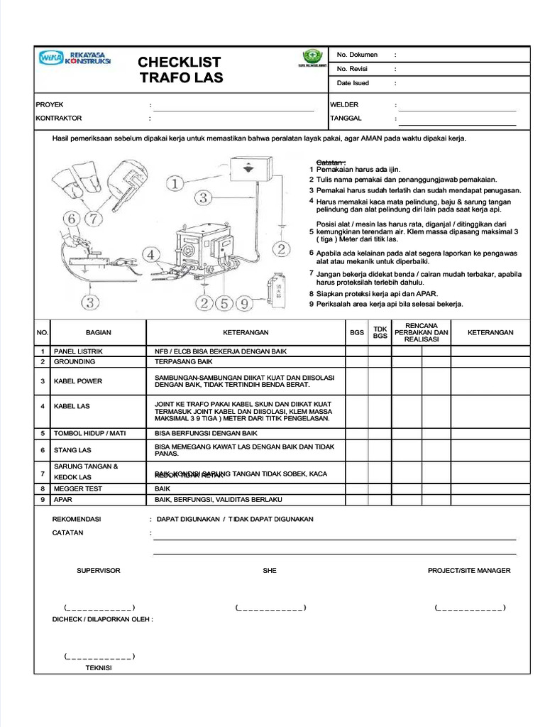 PDF Inspeksi Trafo Las - Compress | PDF