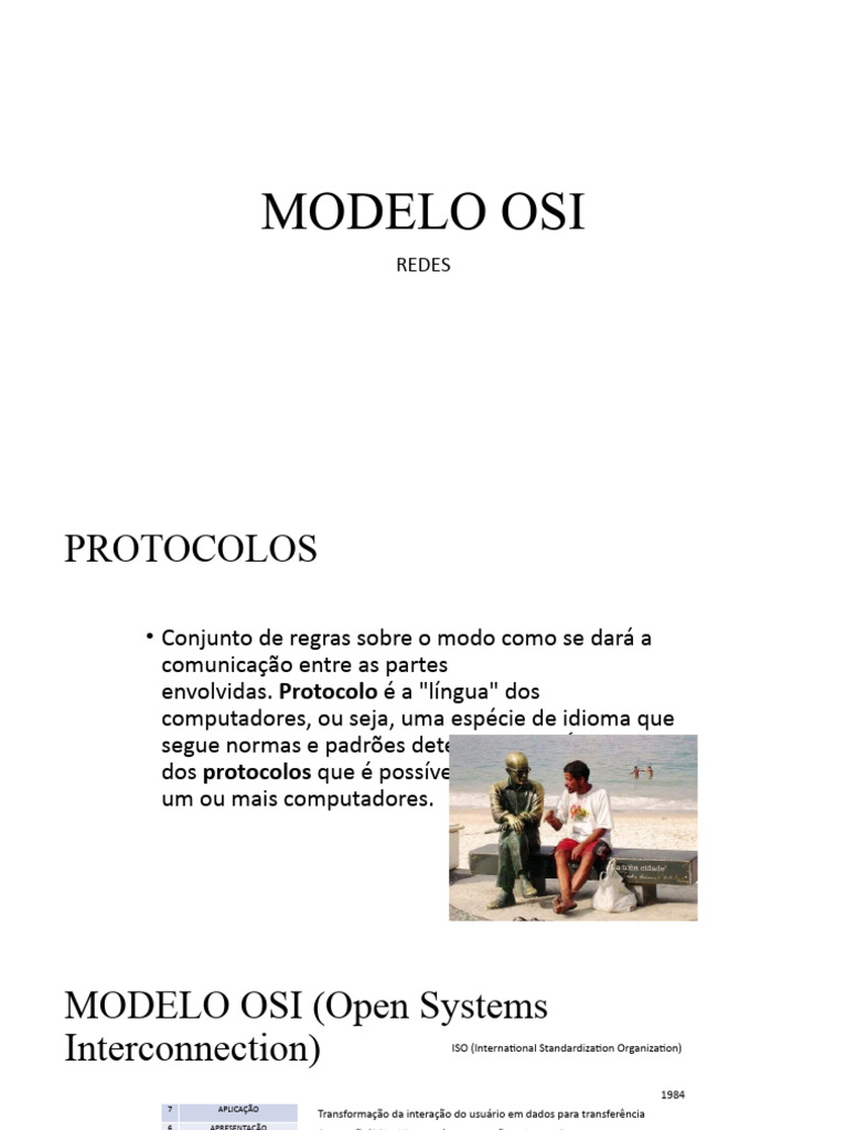 Redes de Computadores - Slide 5 - Modelo Osi 1 | PDF | Sistema de Nomes de Domínio (DNS ...