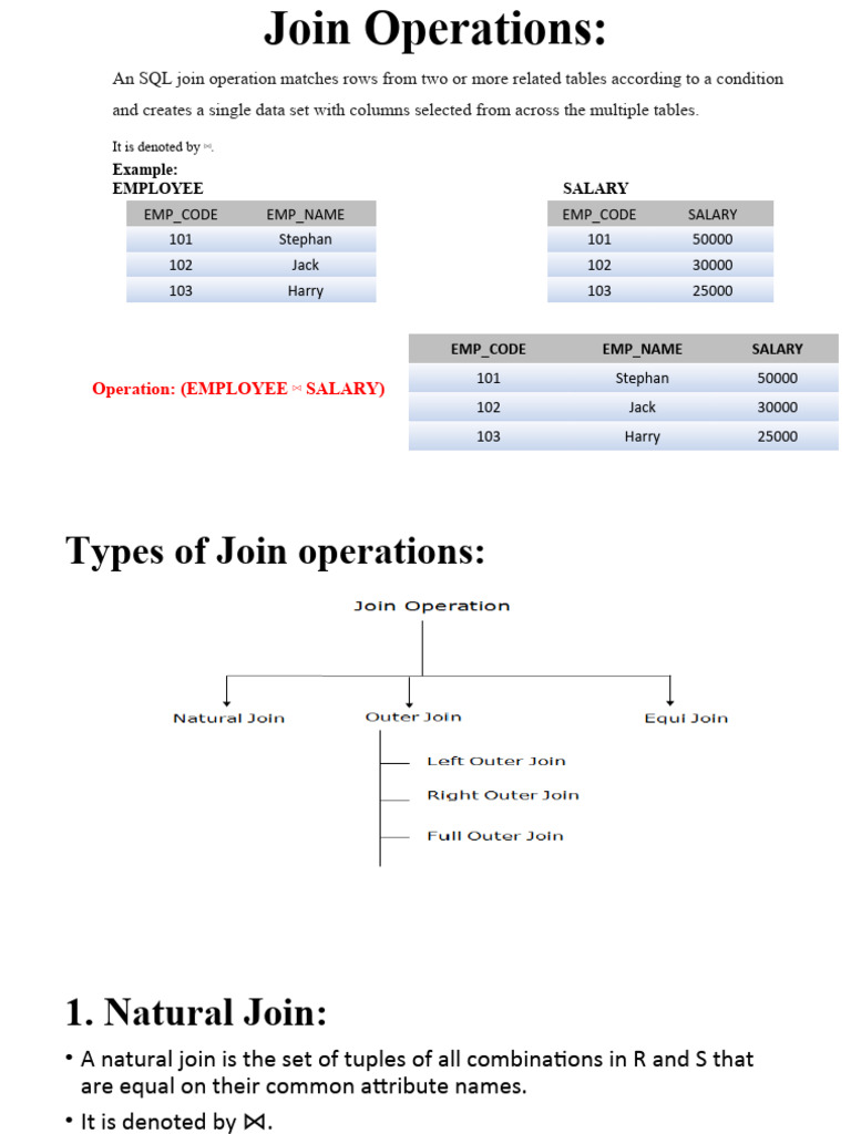 Join and Division | PDF | Computer Programming | Information Retrieval
