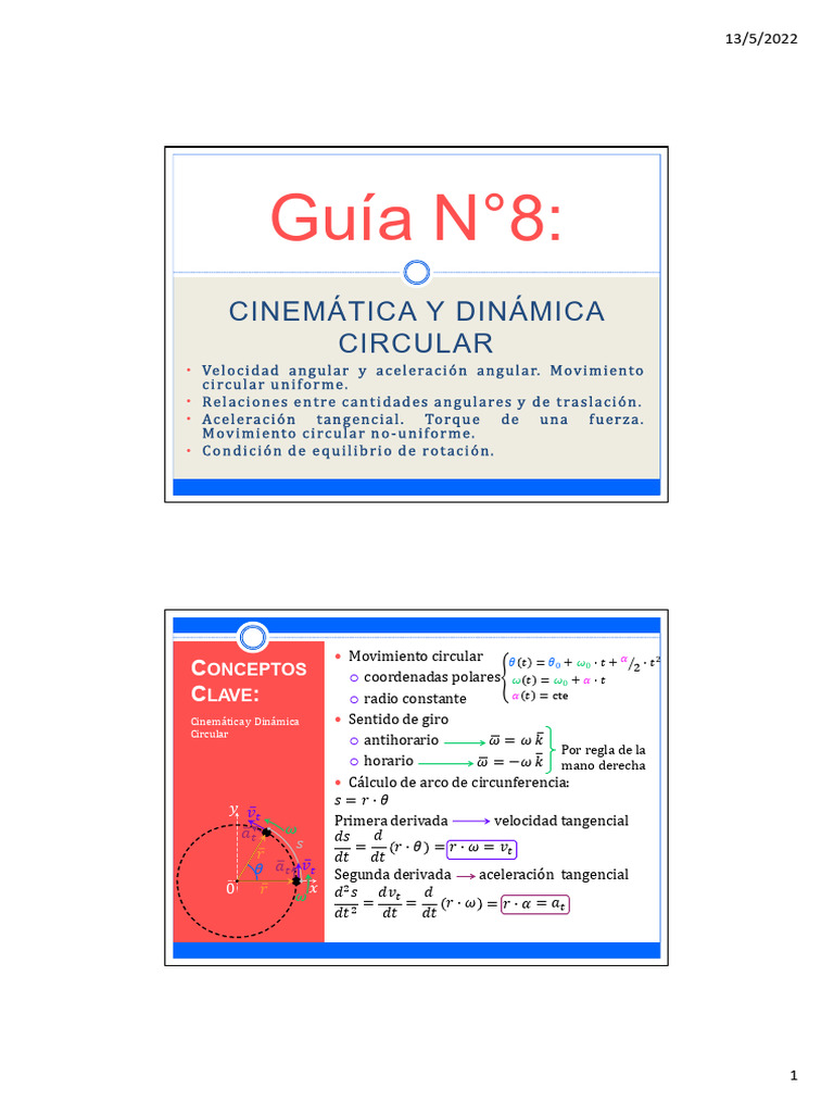 EjerciciosResueltos Guia 8 Movimientos Circulares | PDF | Velocidad ...