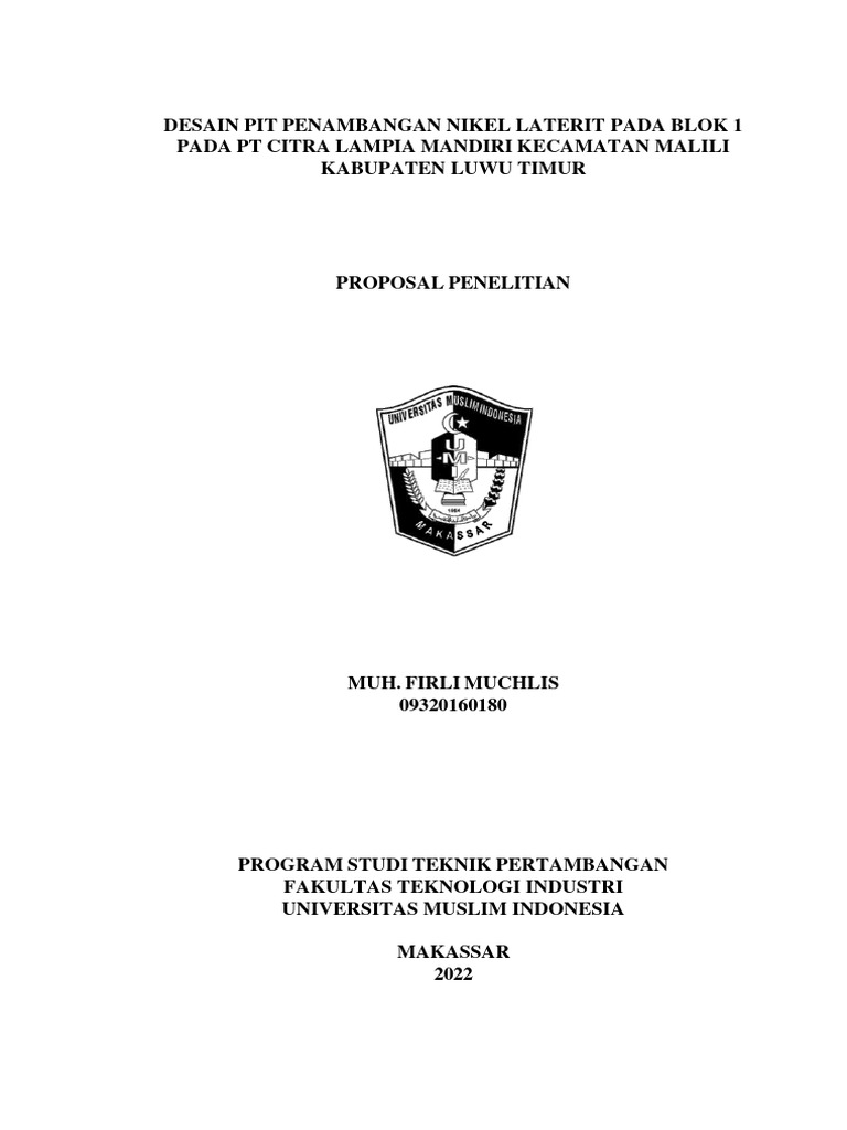Desain Pit Penambangan Nikel Laterit Pad | PDF
