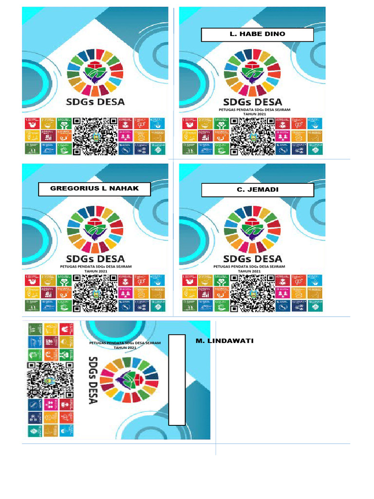 Id Card SDGS | PDF