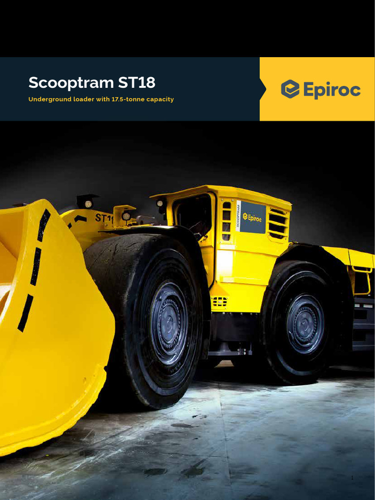 9869 0065 01e - Scooptram ST18 Technical Specification - English | PDF | Truck | Brake