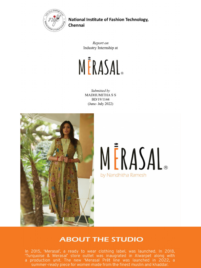Internship | PDF | Dress | Embroidery