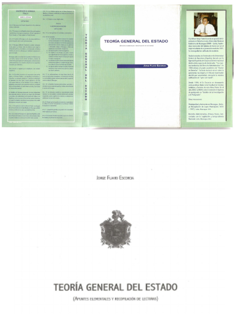 Teor A General Del Estado Jorge Flavio Escorcia | PDF | Estado (política) | Conocimiento