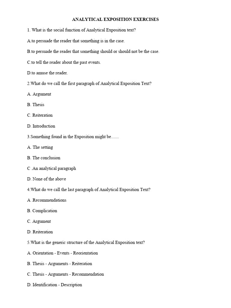 Analytical Exposition Text Guide | PDF | Cognitive Science | Cognition