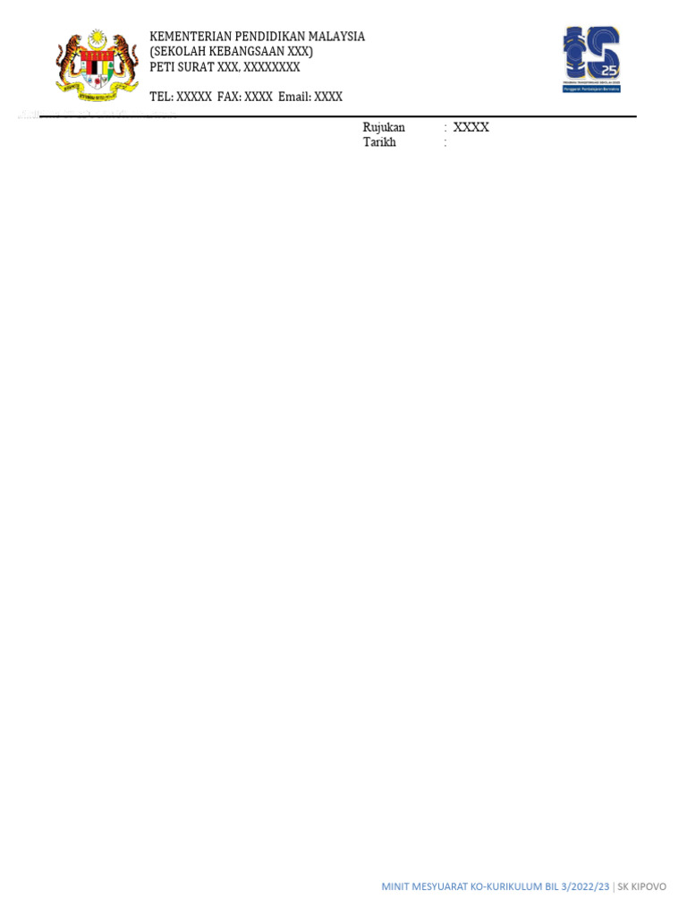 Kepala Surat TS25 | PDF