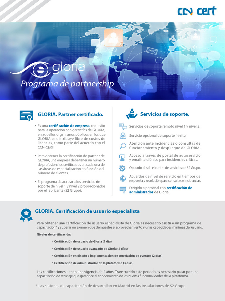 Gloria CCN Partnership Web | PDF | Usuario (informática) | Informática