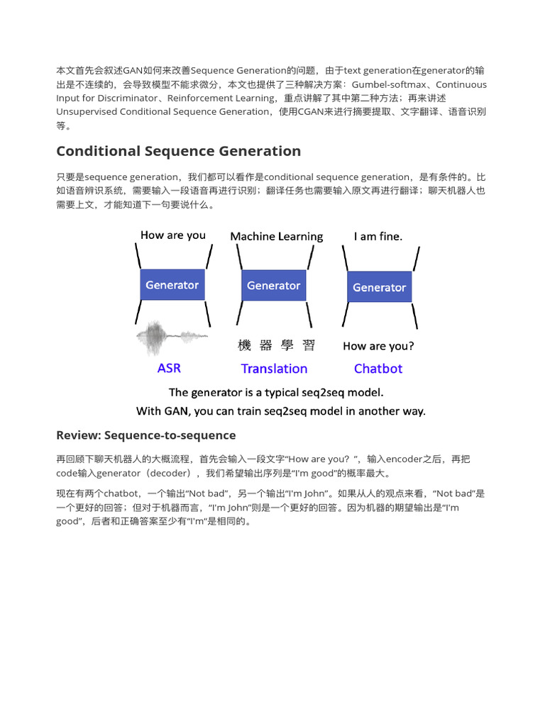 27 Improving Sequence Generation by GAN | PDF