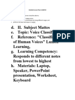 Music Lesson: Voice Classification | PDF | Singing | Human Voice