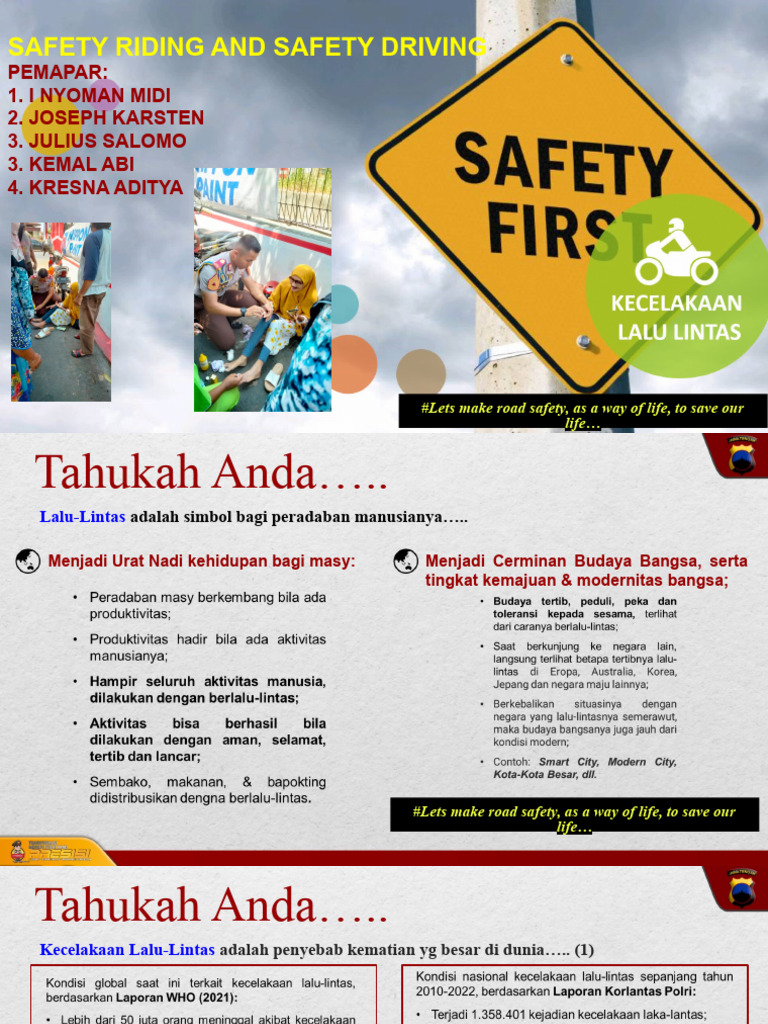 Safety Riding Safety Driving | PDF