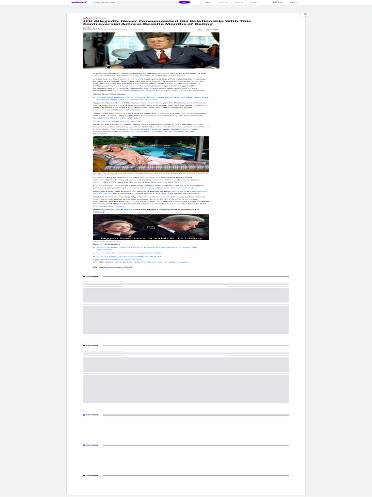 JFK Allegedly Never Consummated His Relationship With This Controversial Actress Despite Months ...