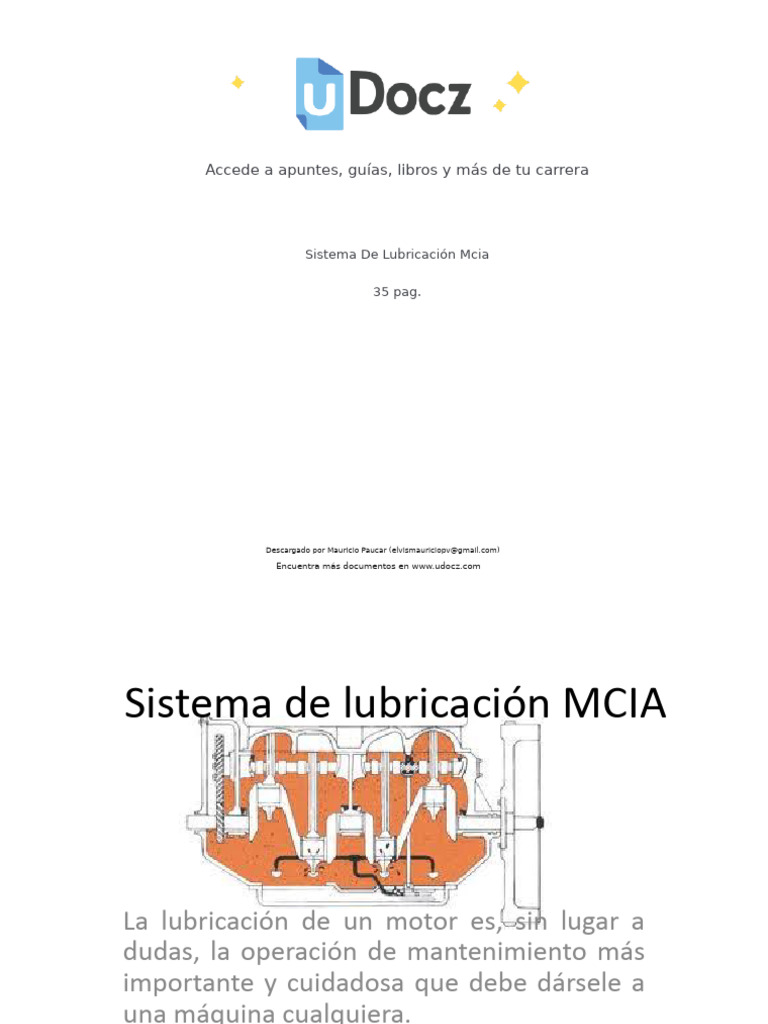Sistema de Lubricaci 28089 Downloadable 4415319 | PDF | Bomba | Rodamiento (Mecánico)