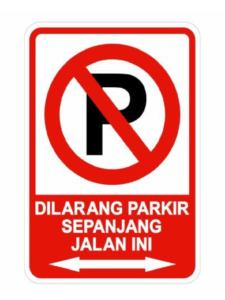 Dilarang Parkir | PDF